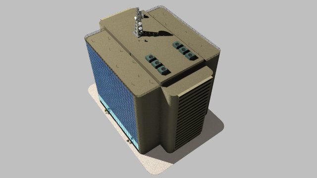 simple office building 3D Model in Buildings 3DExport