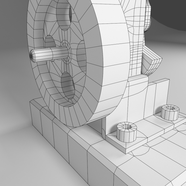compressed air engine 3D Model in Machines 3DExport
