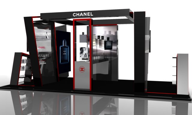 exhibition stand chanel 3D Model in Entertainment Center 3DExport