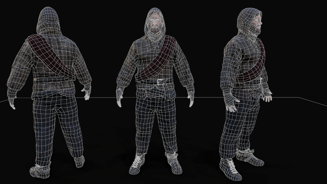 Survivor character 3D Model in Man 3DExport