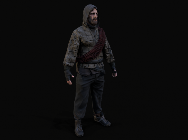 Survivor character 3D Model in Man 3DExport