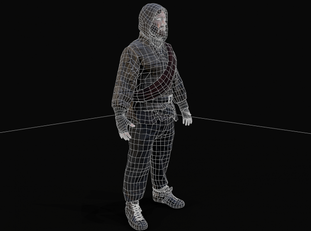 Survivor character 3D Model in Man 3DExport
