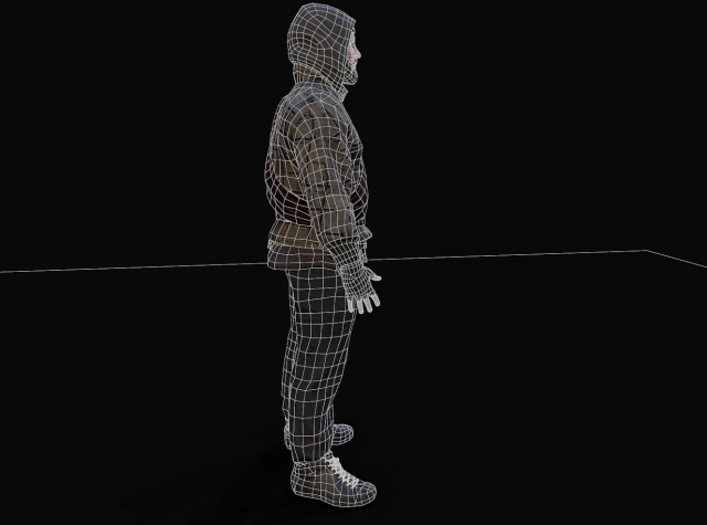 Survivor character 3D Model in Man 3DExport