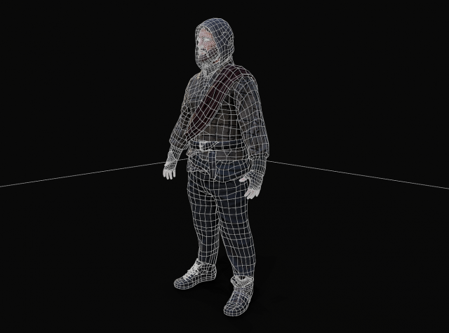 Survivor character 3D Model in Man 3DExport