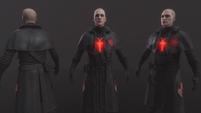 Post apocalyptic Priest 3D Model in Man 3DExport