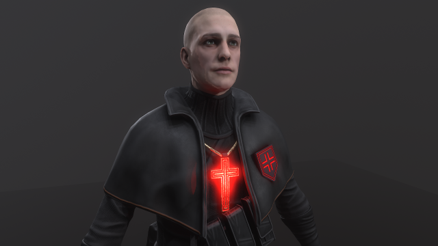 Post apocalyptic Priest 3D Model in Man 3DExport