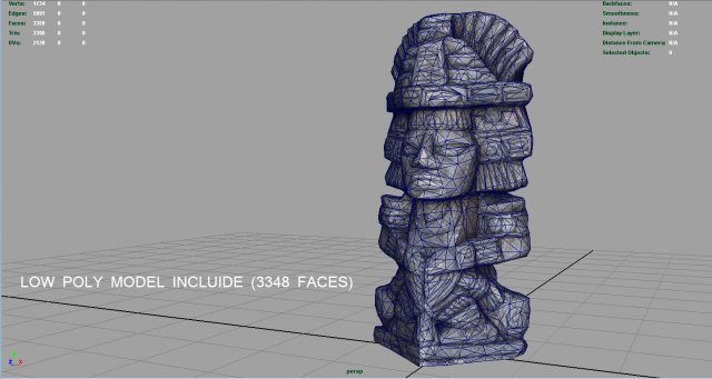 ancient maya figure 3D Model in Sculpture 3DExport