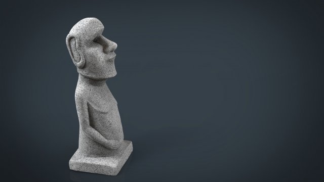 moai statue 3D Model in Sculpture 3DExport