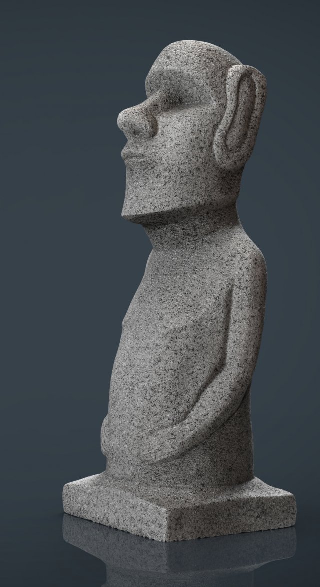 moai statue 3D Model in Sculpture 3DExport