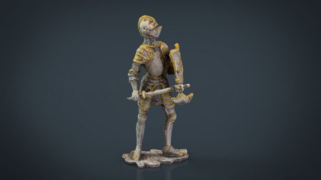 medieval knight statue 1 3D Model in Sculpture 3DExport