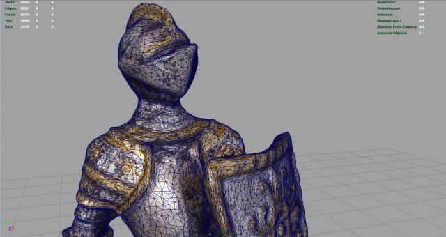medieval knight statue 1 3D Model in Sculpture 3DExport