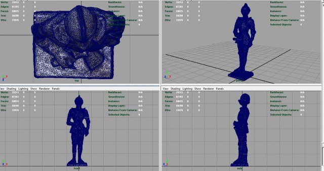medieval knight statue 3 3D Model in Sculpture 3DExport