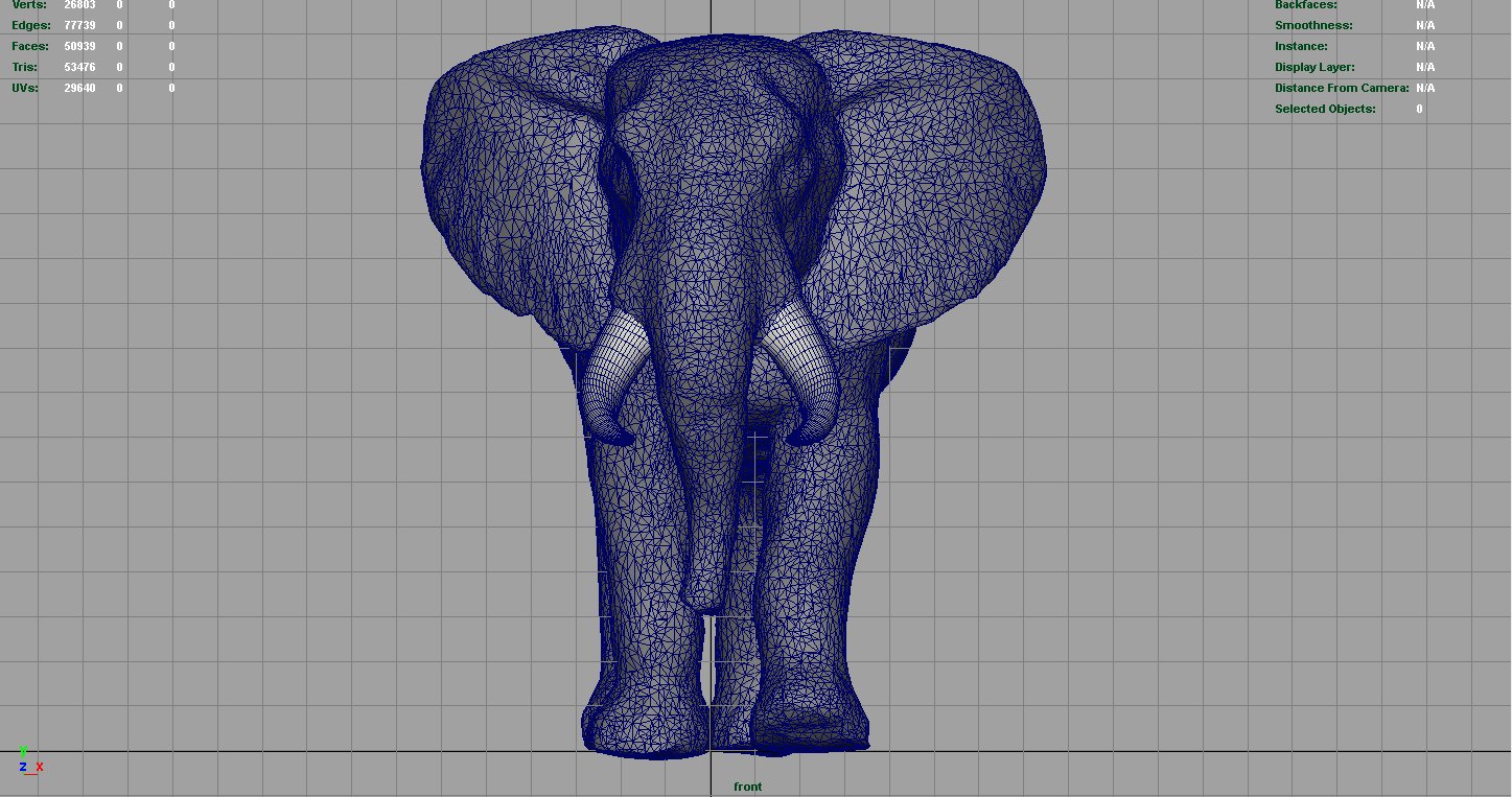 African Elephant 3D Model in Elephant 3DExport