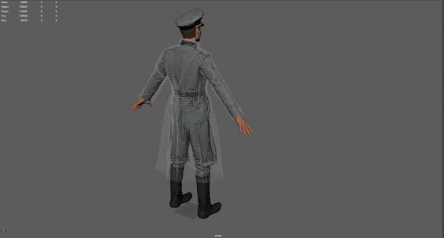 herr kommandant 3D Model in Man 3DExport