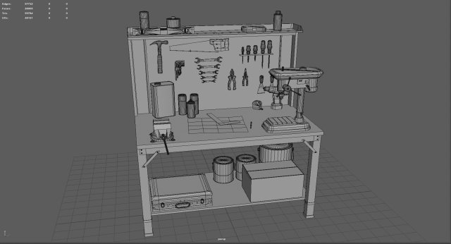 workbench 3D Model in Tools 3DExport
