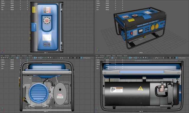 Electric Generator 3D Model in Machines 3DExport