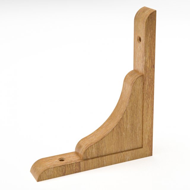Shelf Bracket 3D Print Model in Furniture 3DExport