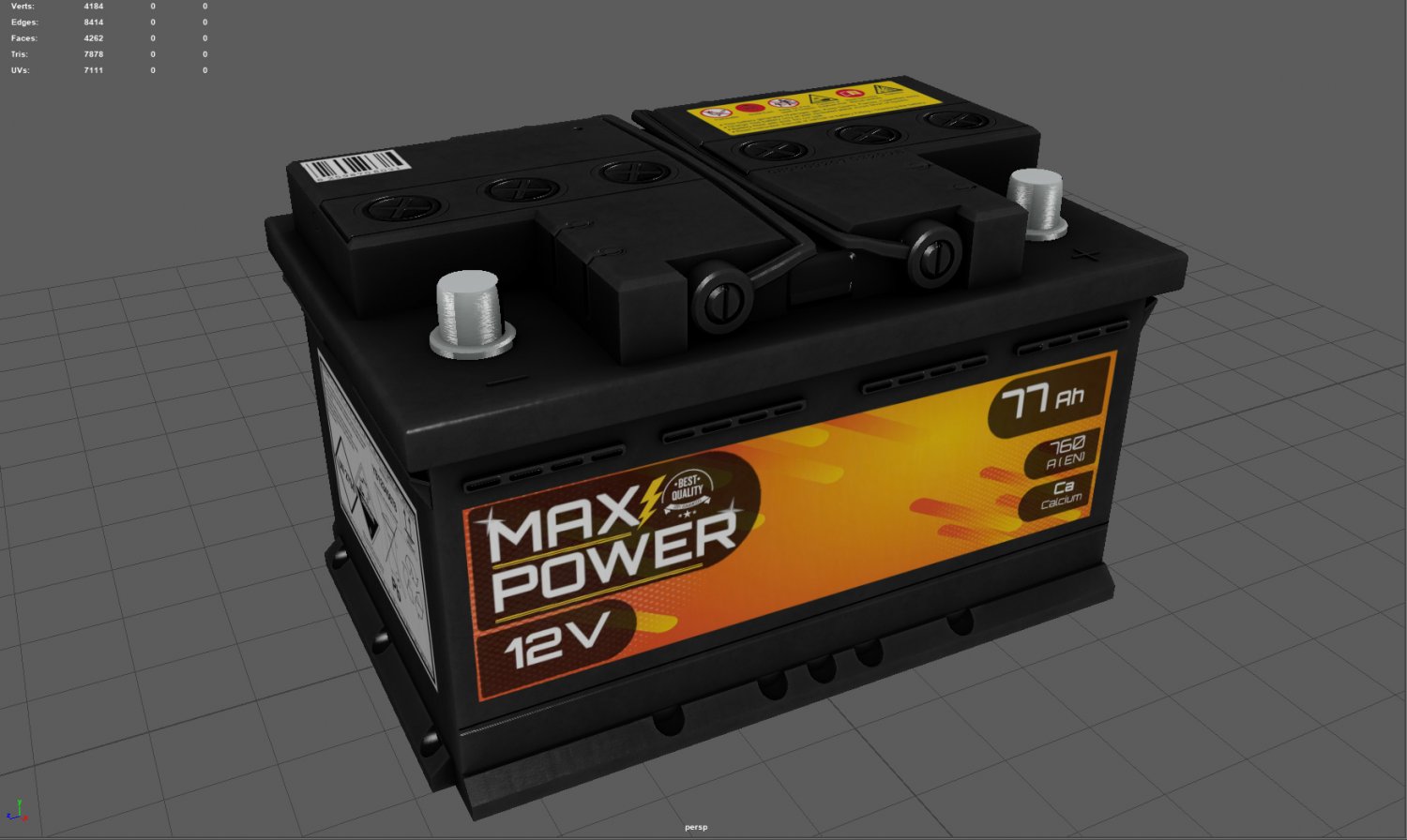 Car Battery 3D Models in Parts of auto 3DExport