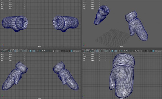 Mittens 3D Model in Clothing 3DExport