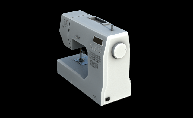 Sewing Machine 3D Model in Machines 3DExport