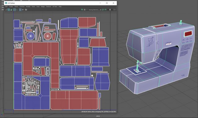 Sewing Machine 3D Model in Machines 3DExport