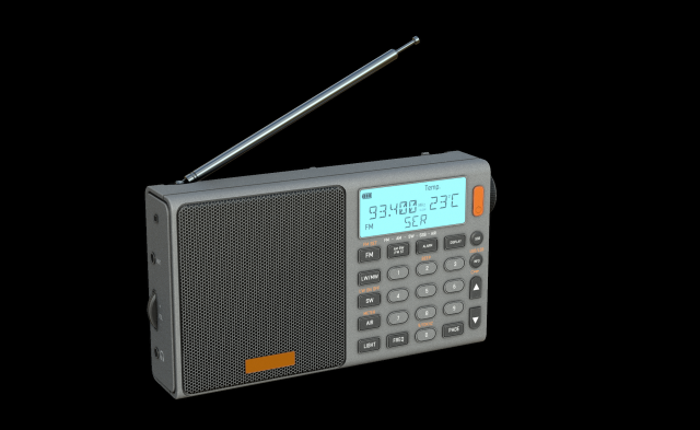 Portable Radio 3D Model in Audio 3DExport