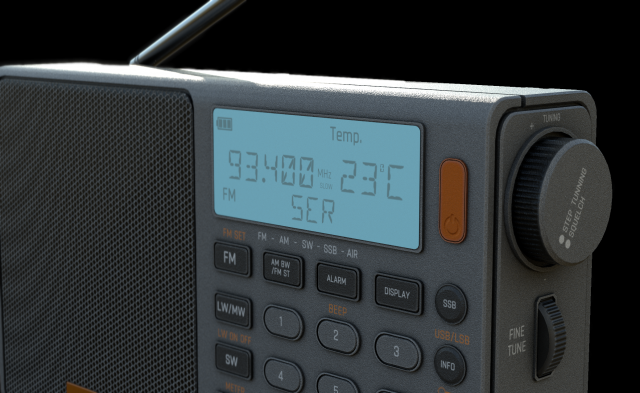 Portable Radio 3D Model in Audio 3DExport