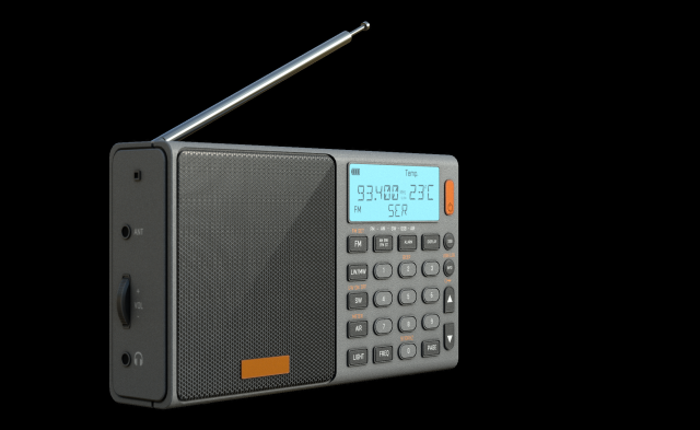 Portable Radio 3D Model in Audio 3DExport