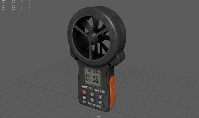Anemometer 3D Model in Other 3DExport