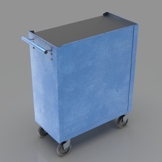 Trolley Toolbox Workshop 3D Model in Tools 3DExport