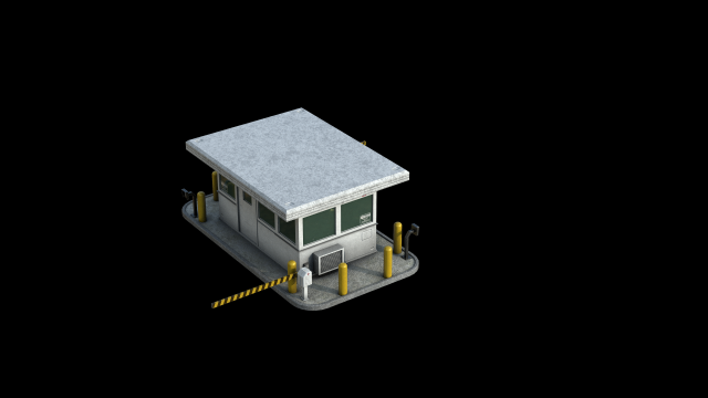 Guard Shack 3D Model in Buildings 3DExport