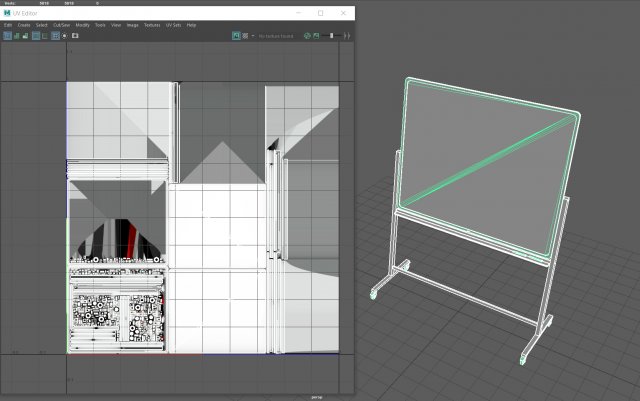 Mobile Whiteboard 3D Model in Other 3DExport