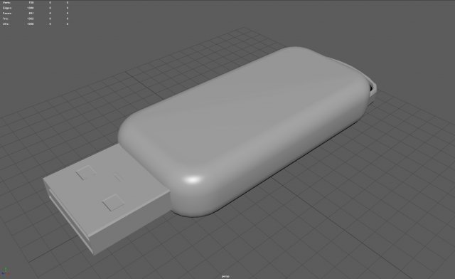 Pen Drive 3D Model in Computer 3DExport