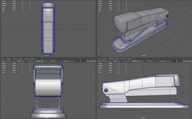Stapler 3D Model in Machines 3DExport