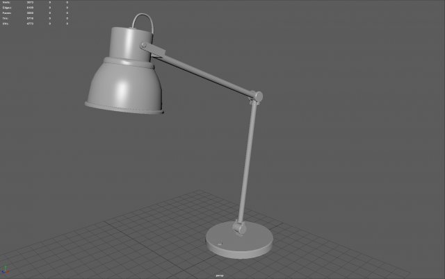 Desk Lamp 3D Model in Table Lamps 3DExport