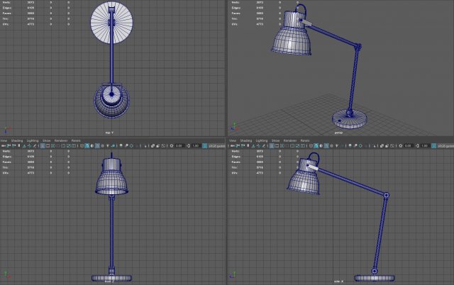 Desk Lamp 3D Model in Table Lamps 3DExport