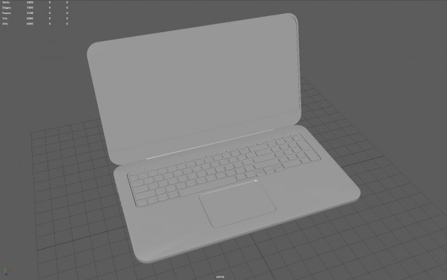 Laptop 3D Model in Computer 3DExport