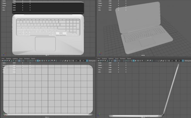 Laptop 3D Model in Computer 3DExport