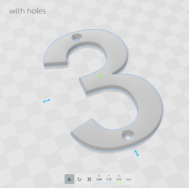 Number 3 3D Print Model in Outdoor items 3DExport