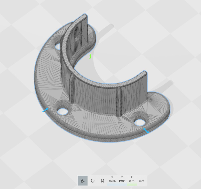 Closet rod support 3D print 3D Print Model in Furniture 3DExport
