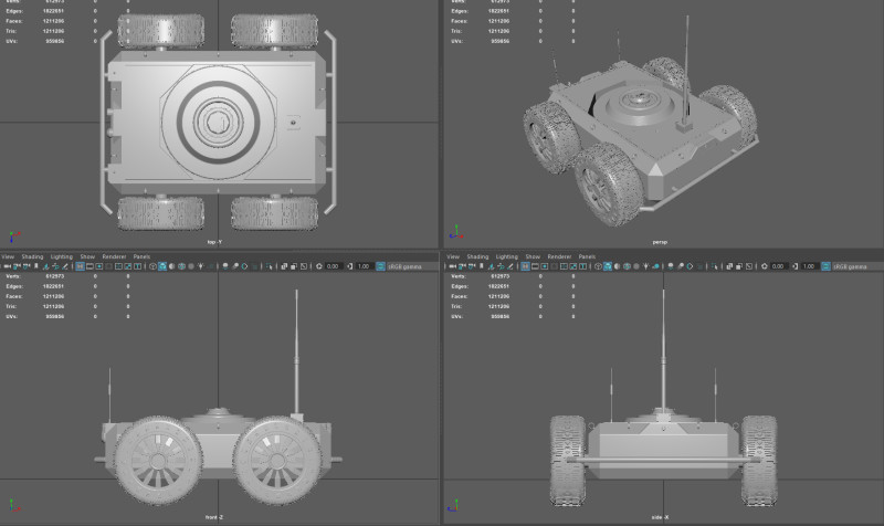 Ratel S Unmanned Ground Vehicle Ultra Realistic 3D Model in Unmanned ...