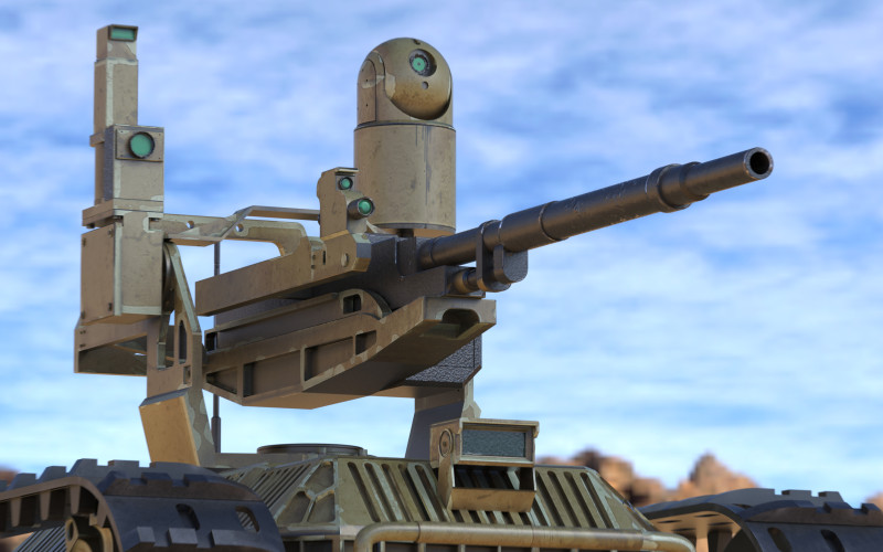 Sharp Claw I Chinese Tracked Unmanned Ground Vehicle UGV 3D Model in ...