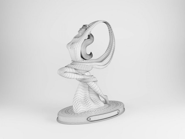 statuette of a dancing girl 3D Model in Miscellaneous 3DExport