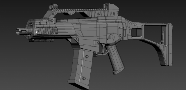 Heckler Koch G36C Assault Rifle 3D Model in Assault Rifles 3DExport