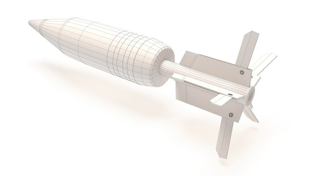 120mm tank shell 3D Model in Projectiles 3DExport