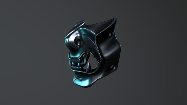 samurai mask 3D Model in Other 3DExport
