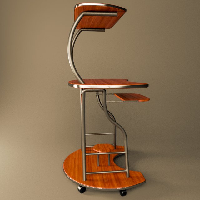 desktop computer table 3D Model in Desk 3DExport