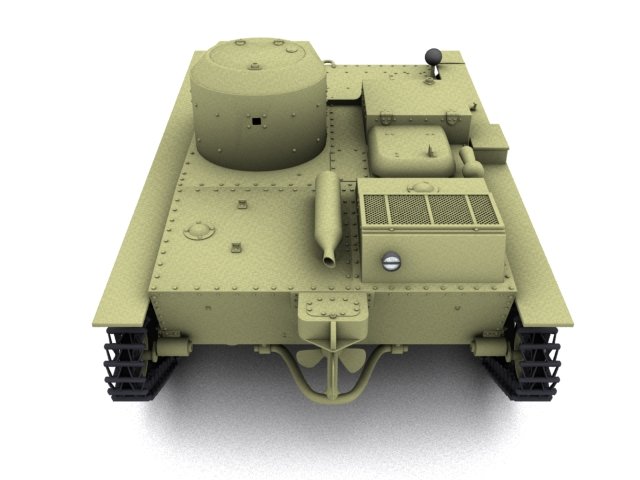 t 38 tank 3D Model in Tank 3DExport