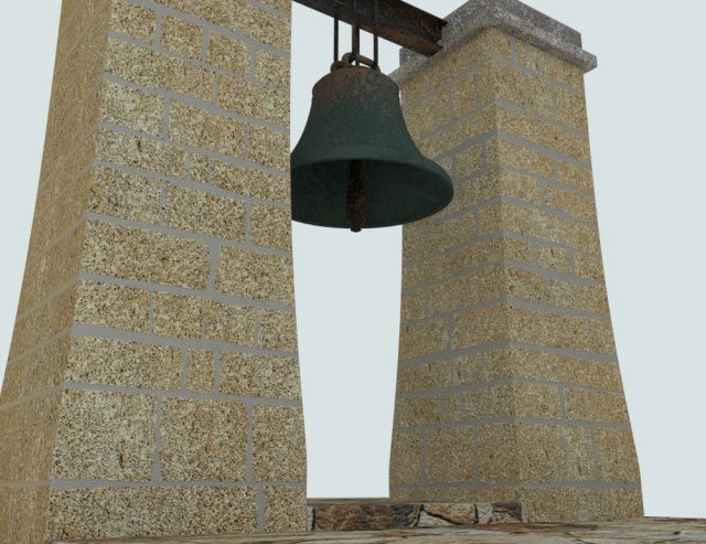 bell 3D Model in Landmarks 3DExport