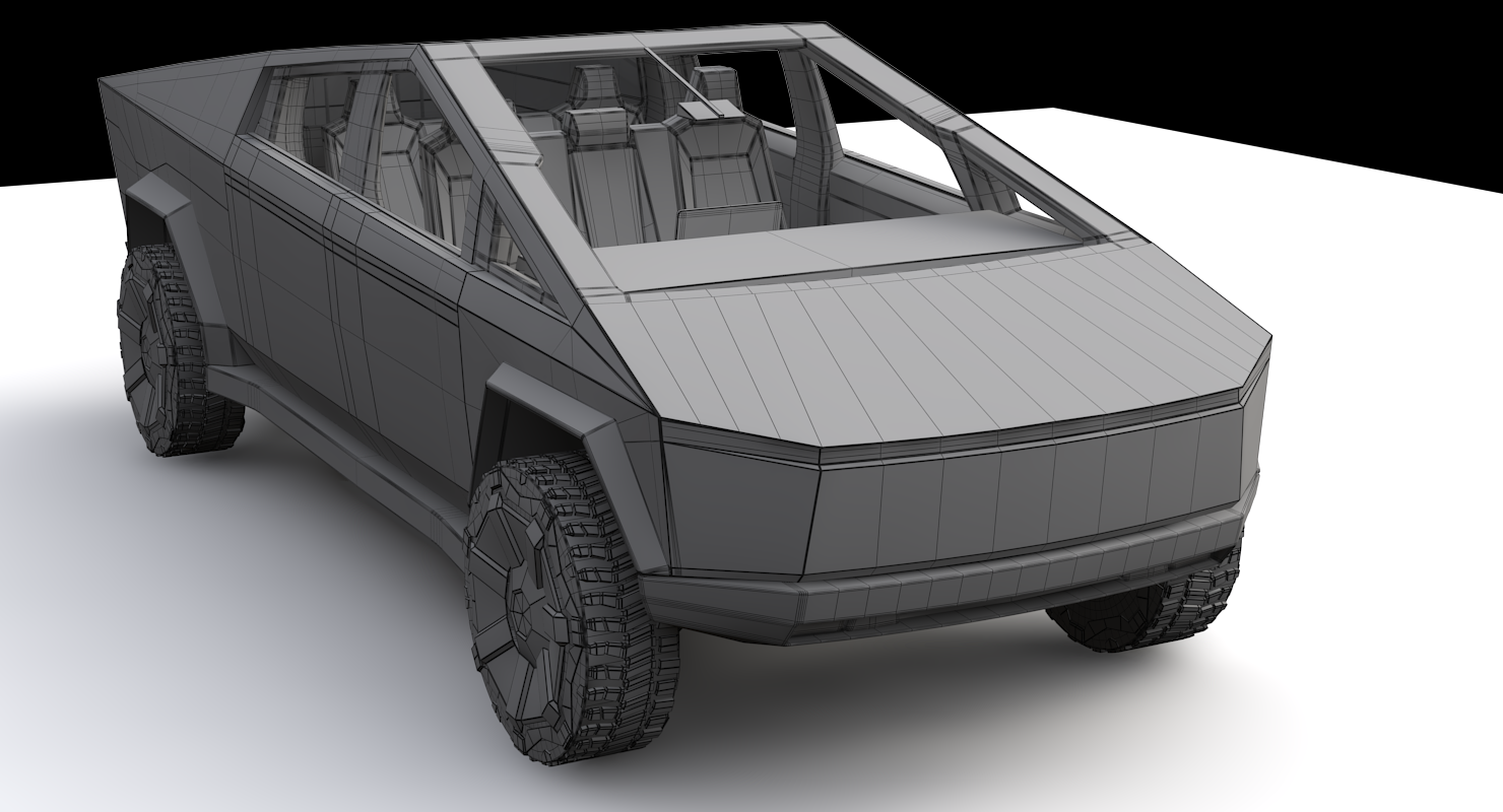 Tesla Cybertruck 3D Model in Concept 3DExport